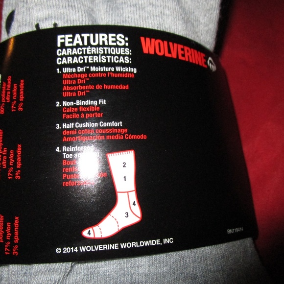 Wolverine | Underwear & Socks | 4 Pair Extra Large Wolverine Ultra Dri ...